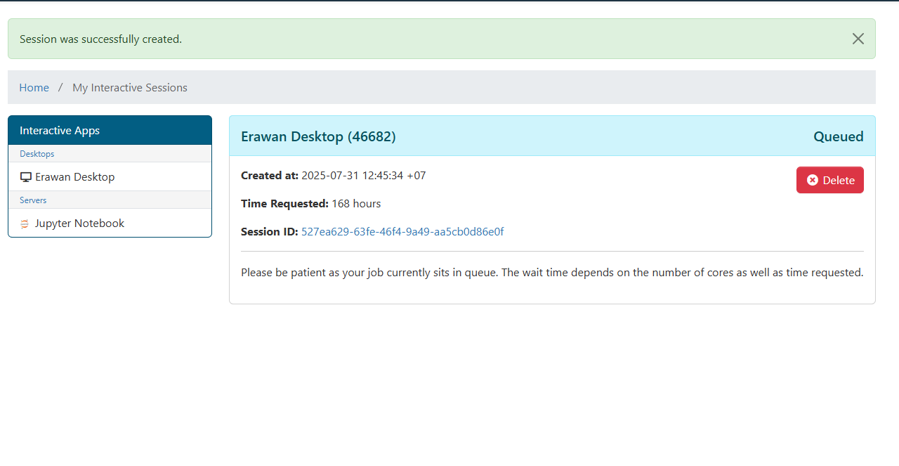 การใช้งาน Open Ondemand | CMU HPC ERAWAN