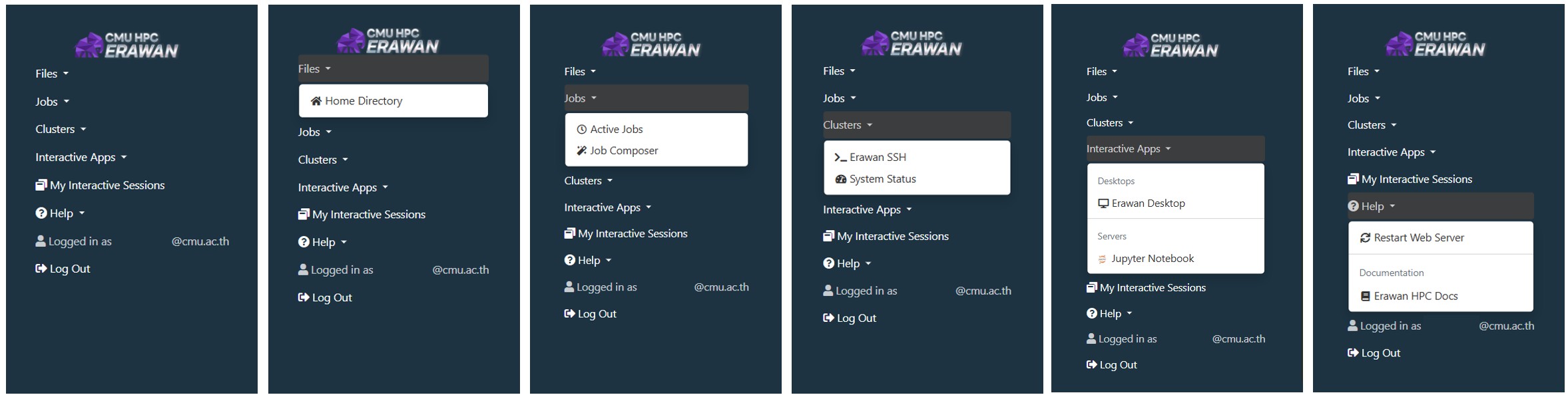 การใช้งาน Open Ondemand | CMU HPC ERAWAN
